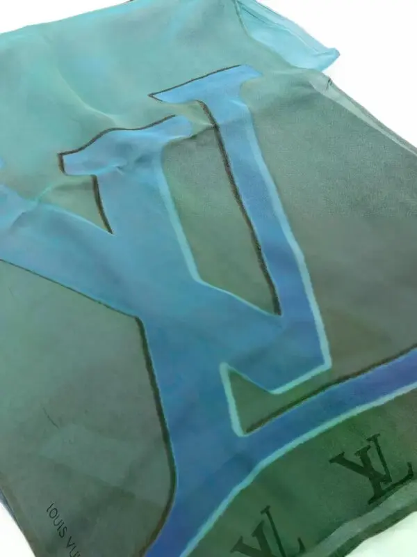 LOUIS VUITTON 2000s Logo Silk Scarf