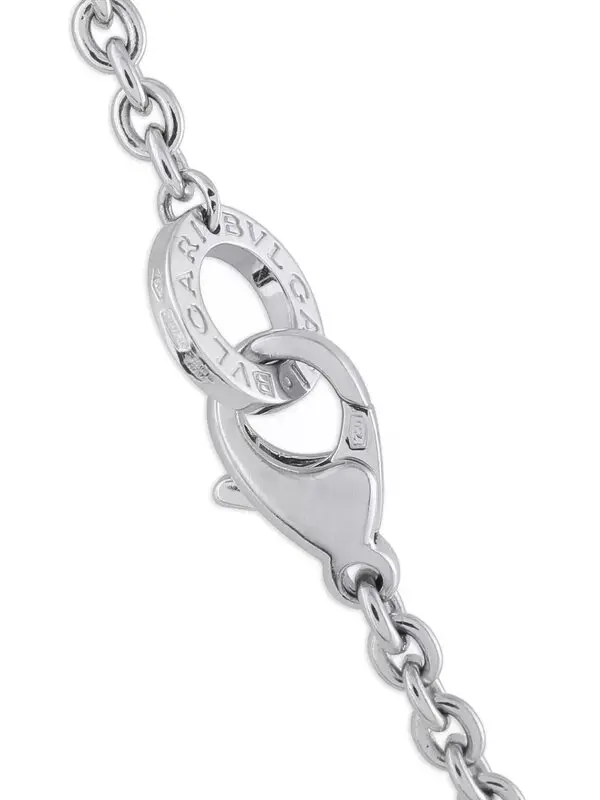 BVLGARI 18k White Gold Diamond Pavé Necklace