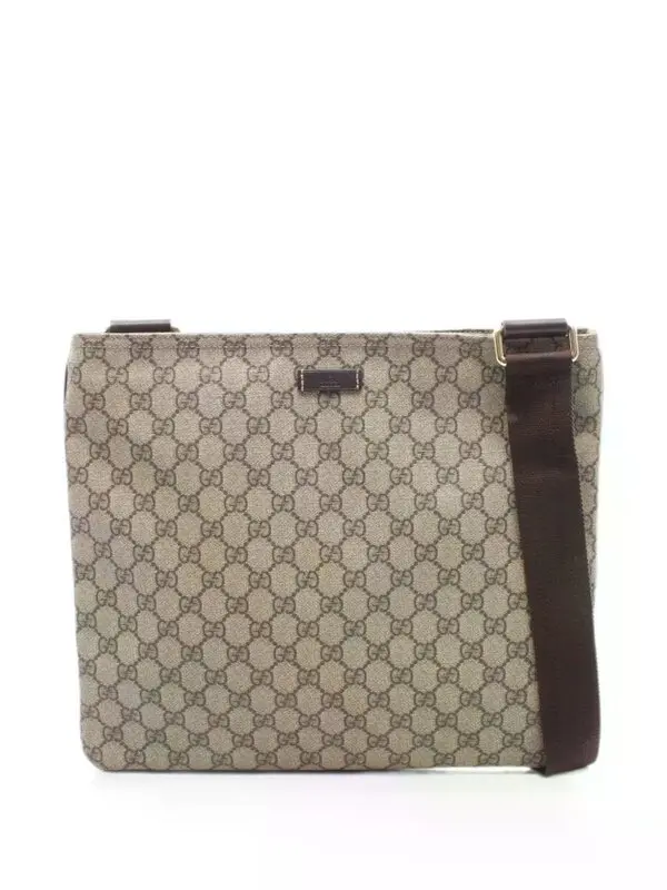 Gucci 2000s Gg Supreme Messenger Bag - Neutrals