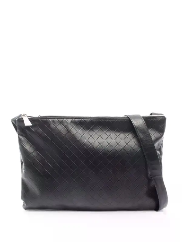 Bottega Veneta 2000s Large Intrecciato Messenger Bag