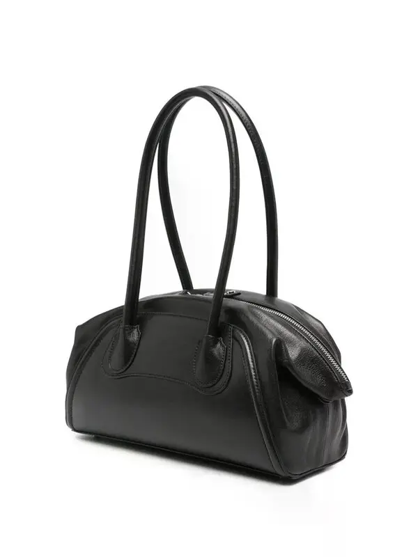 VIVIENNE WESTWOOD Orb Plaque Leather Shoulder Bag - Black