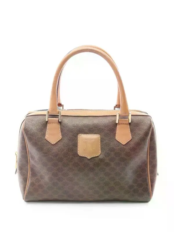 Celine Macadam Mini Boston Bag - Brown
