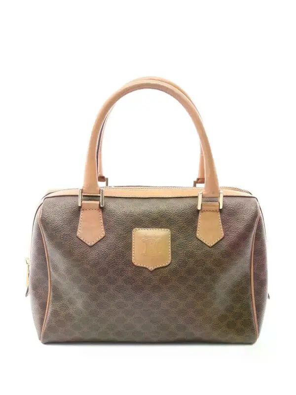 Celine Macadam Mini Boston Bag - Brown