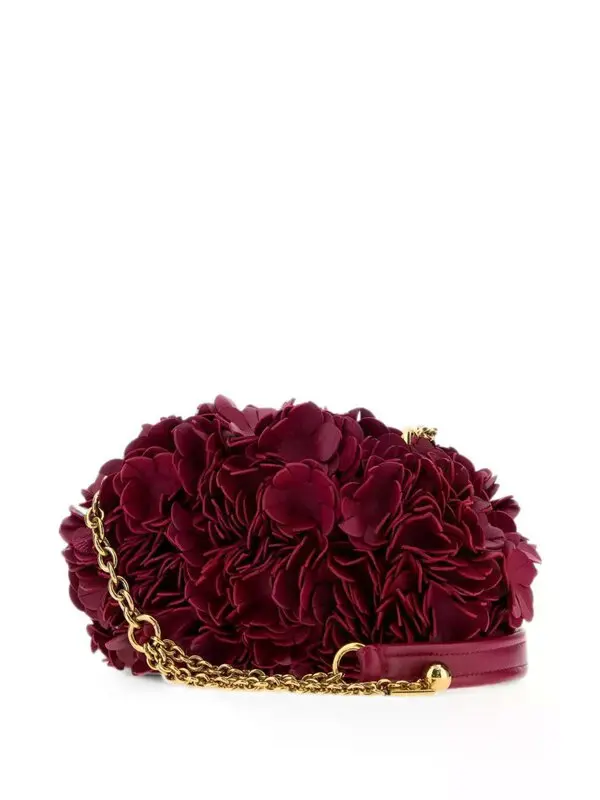 Chloé Plissé Floral-appliqué Shoulder Bag