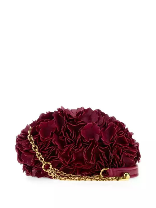 Chloé Plissé Floral-appliqué Shoulder Bag