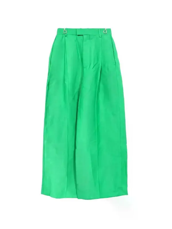 Bottega Veneta 2000s Wide Leg Trousers - Green
