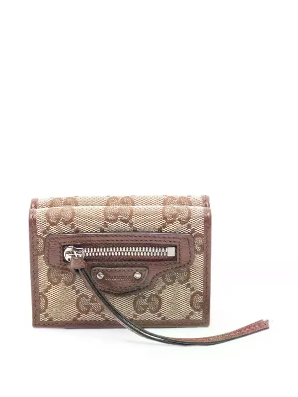 Gucci X Balenciaga 2010s Leather Trifold Wallet