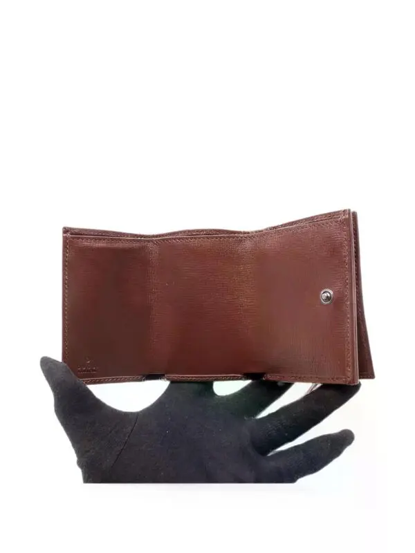 Gucci X Balenciaga 2010s Leather Trifold Wallet