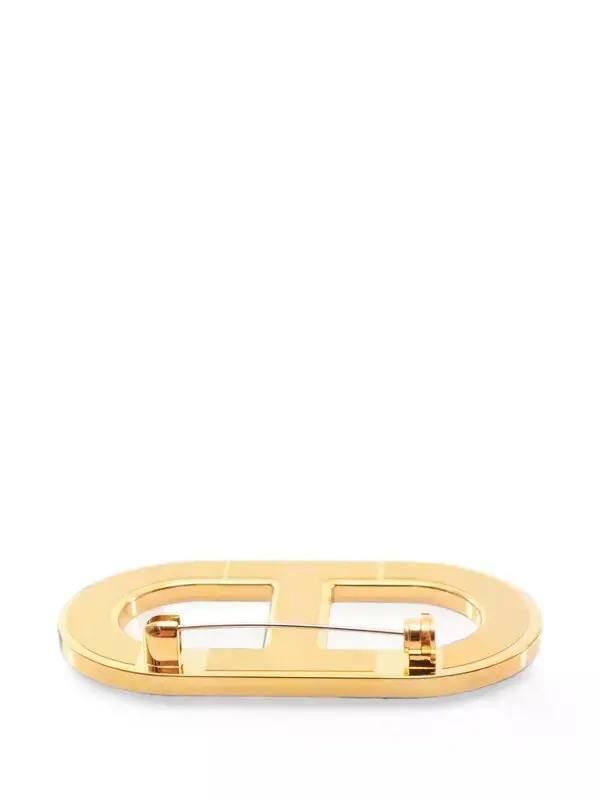 Hermès 2020s Chaîne D'ancre Epsom Leather Brooch