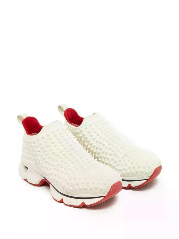 CHRISTIAN LOUBOUTIN Spike Embellishment Slip-on Sneakers