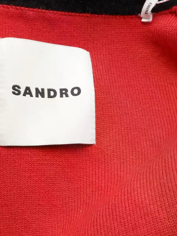 Sandro Contrast Collar Button-down Shirt Jacket