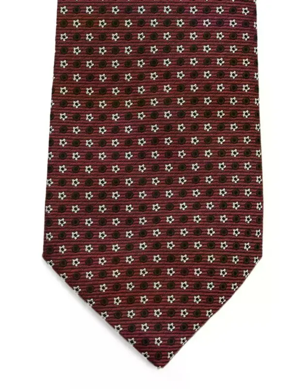 Canali Silk Floral Print Neck Tie