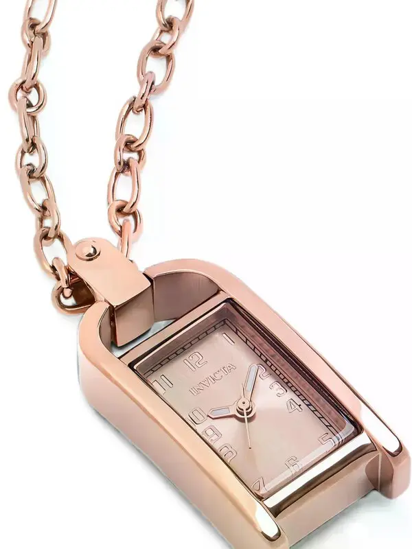 INVICTA Rectangular-frame 17.5mm Necklace Watch