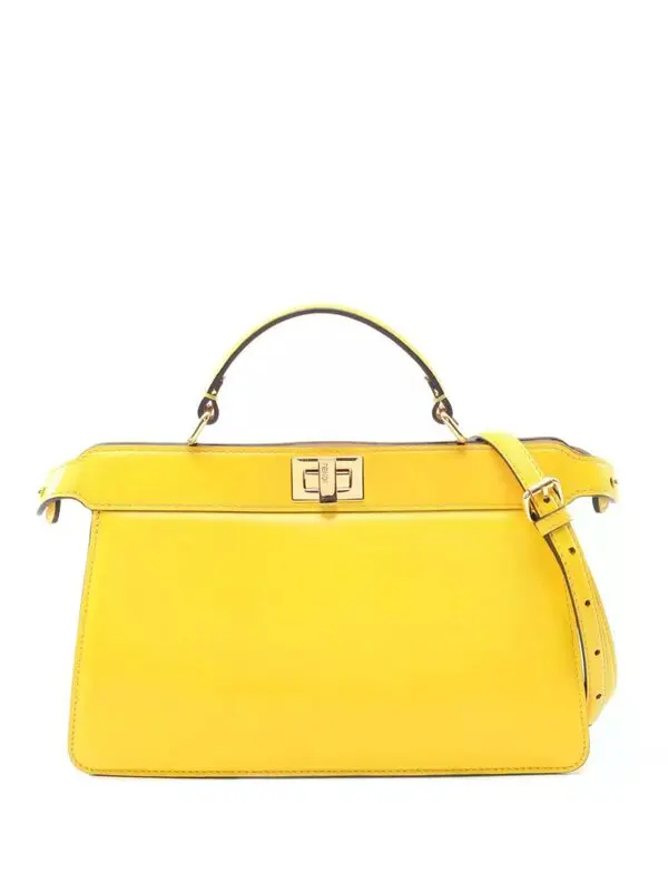 Fendi Peekaboo Iseeu East-west Handbag - Yellow