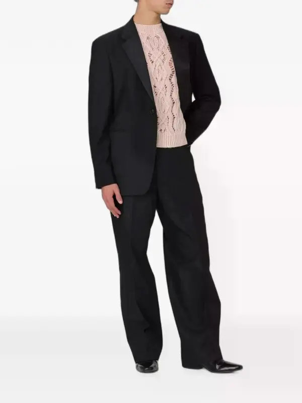 Our Legacy Shinjuku Tux Peak-lapels Wool Blazer - Black
