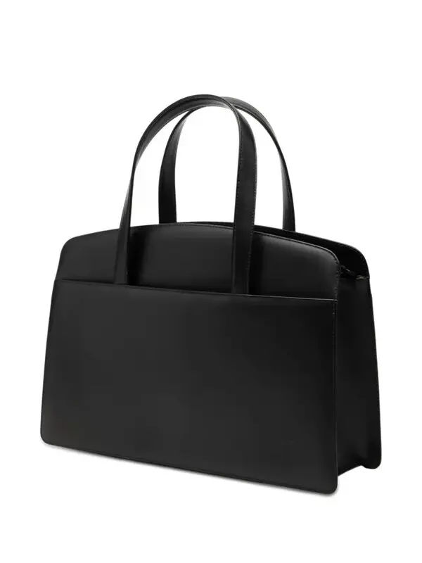 Burberry House Check Trimmed Leather Handbag