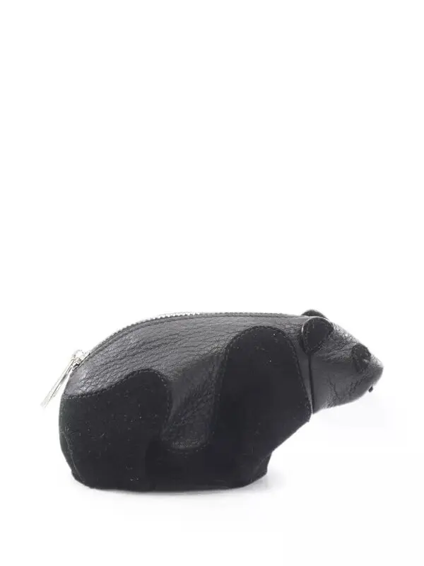 Loewe 2000s Panda Coin Purse - Black