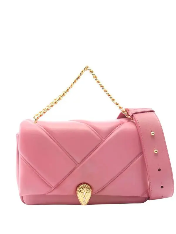 BVLGARI 2010-2026 Small Leather Maxi Serpenti Cabochon Satchel - Pink
