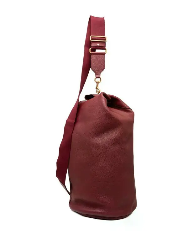 Gucci Grained Leather Vertical Zip Sling Bag