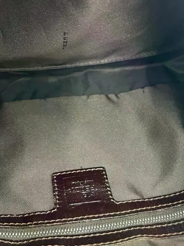 Fendi Zucca Canvas Shoulder Bag