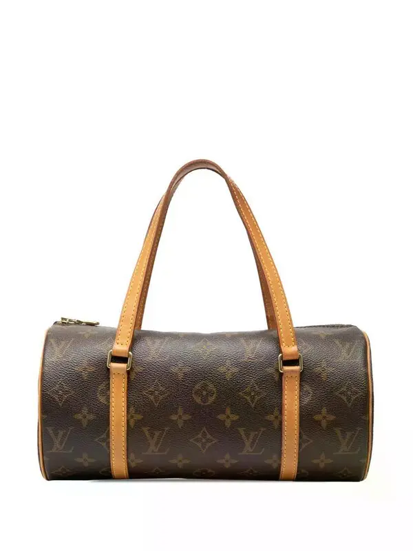 LOUIS VUITTON Monogram Papillon 28 Handbag - Brown