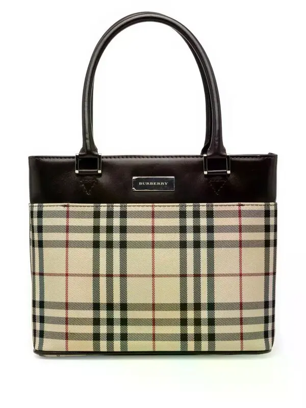 Burberry House Check Canvas Handbag