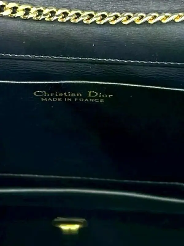 Dior Leather Chain Crossbody Bag