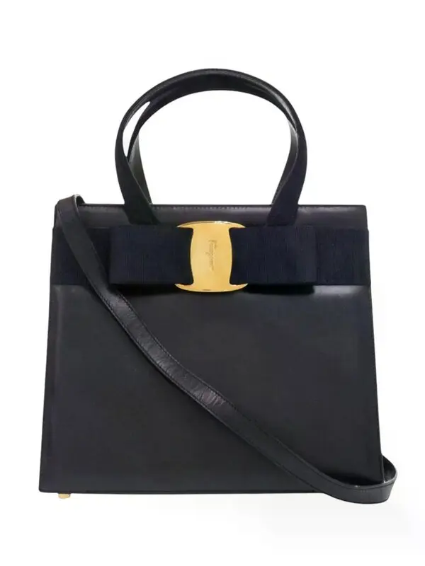 FERRAGAMO Leather Vara Bow Satchel