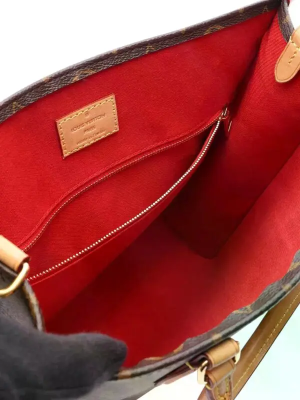 LOUIS VUITTON Monogram Sac Plat Pm Satchel