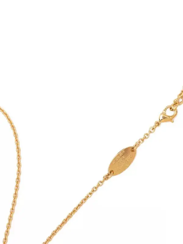 LOUIS VUITTON Essential V Plated Necklace