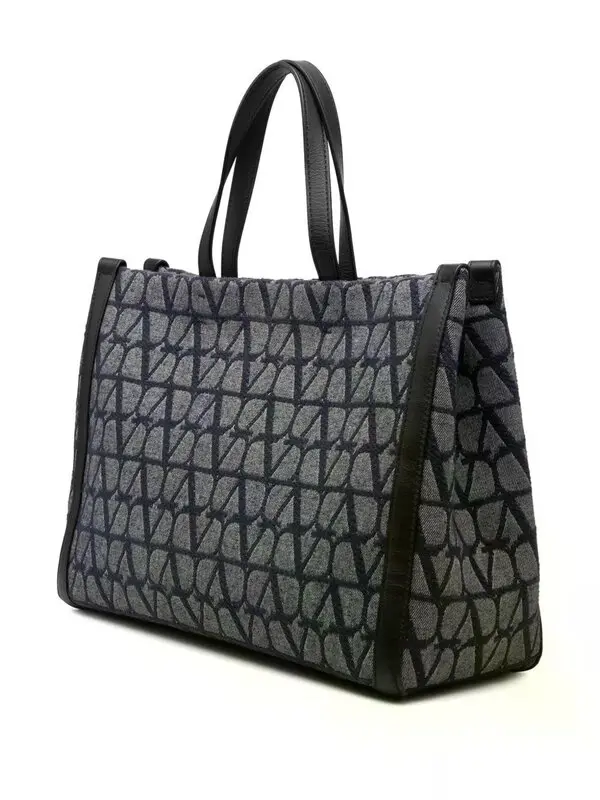 Valentino Garavani Toile Iconographe Shopping Tote Bag - Blue