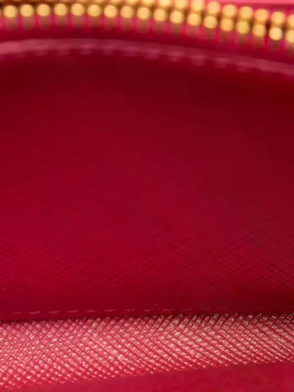 Prada 2010-2026 Bicolor Saffiano Envelope Wallet On Strap Crossbody Bag