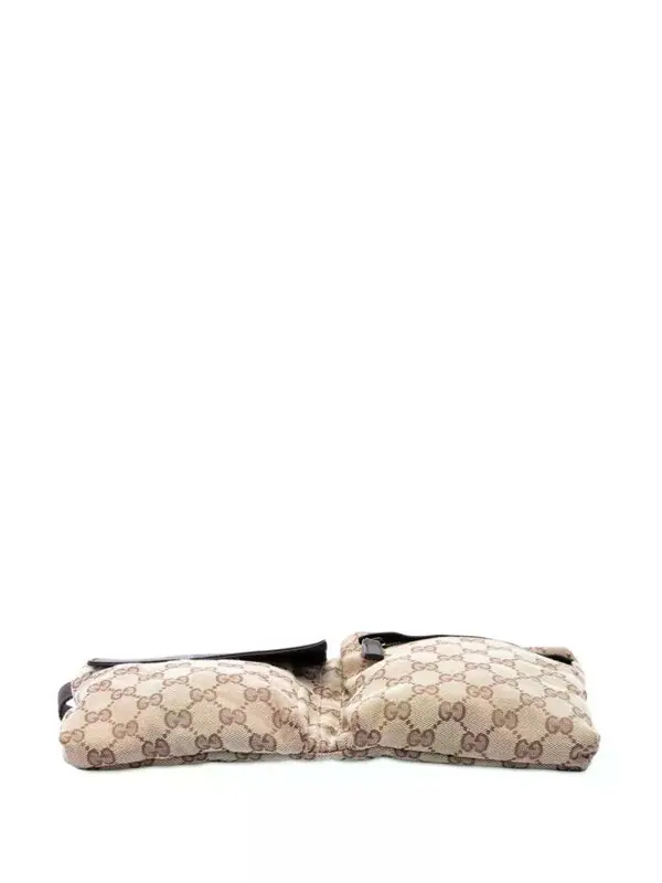 Gucci Gg Canvas Double Pocket Belt Bag