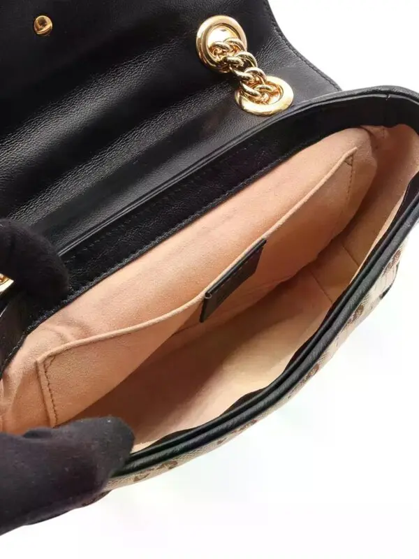 Gucci Gg Marmont Matelassé Diagonal Shoulder Bag - Neutrals