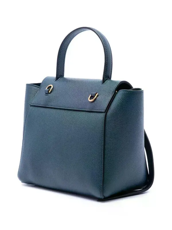 Celine Nano Grained Calfskin Belt Bag Satchel - Blue