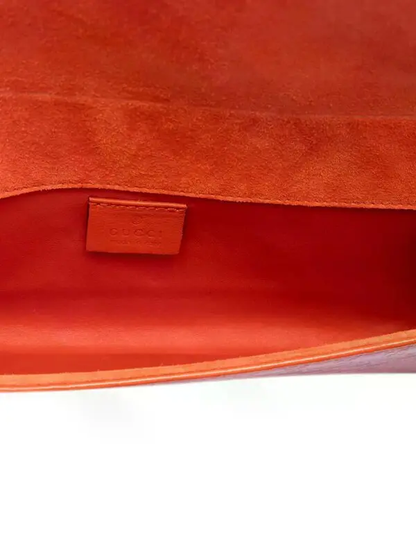 Gucci Microssima Patent Leather Broadway Clutch Bag