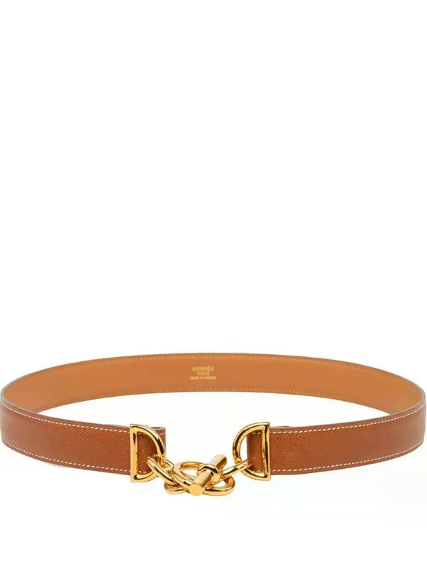 Hermès 1998 Veau Madame Regate 24 Belt - Brown