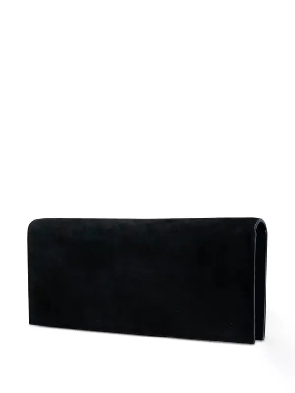 Gucci Suede Broadway Crystal Clutch Bag
