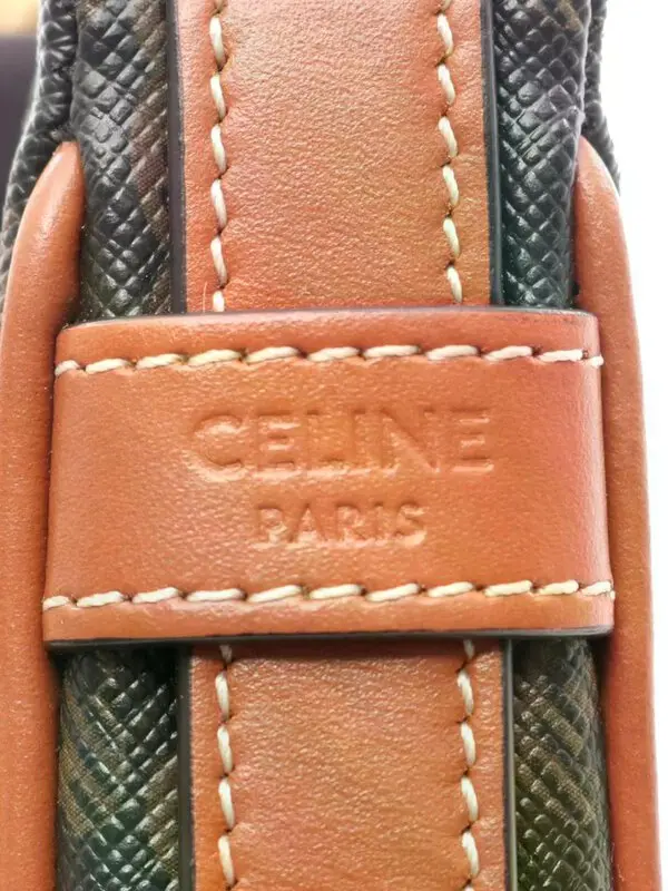 Celine Mini Triomphe Coated Canvas Ava Shoulder Bag