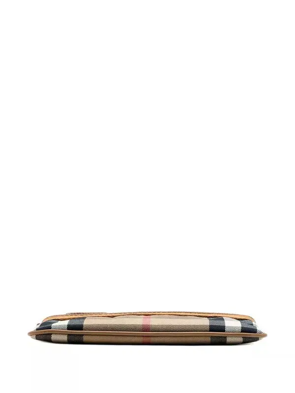 Burberry House Check Canvas Wristlet Clutch