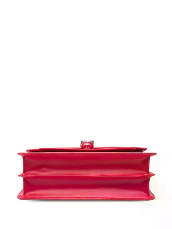 BVLGARI Calfskin Serpenti Forever Shoulder Bag - Pink