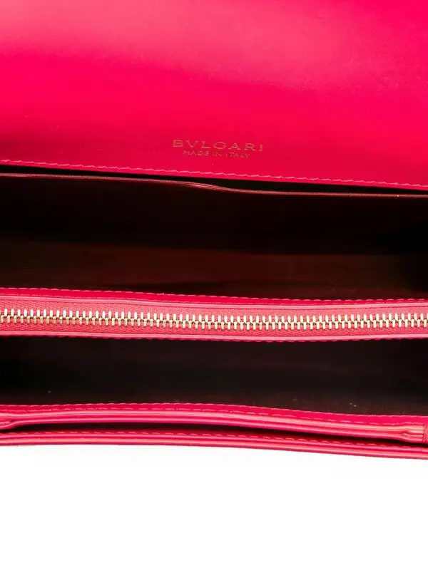 BVLGARI Calfskin Serpenti Forever Shoulder Bag - Pink