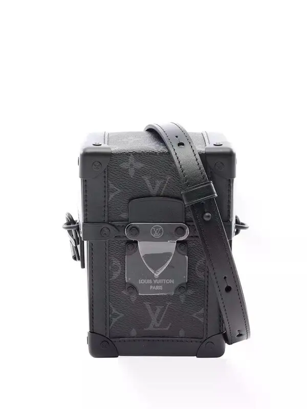 LOUIS VUITTON Monogram Eclipse Vertical Trunk Wearable Wallet Crossbody Bag - Black