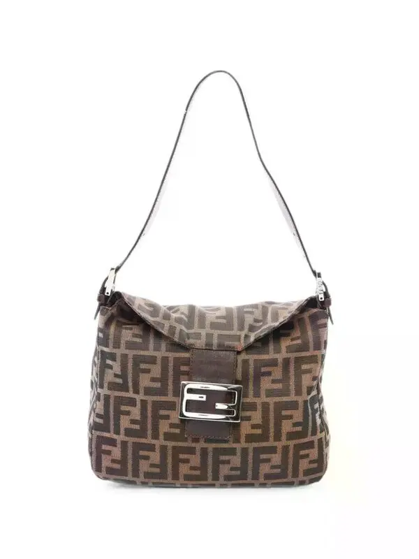 Fendi Zucca Shoulder Bag - Neutrals