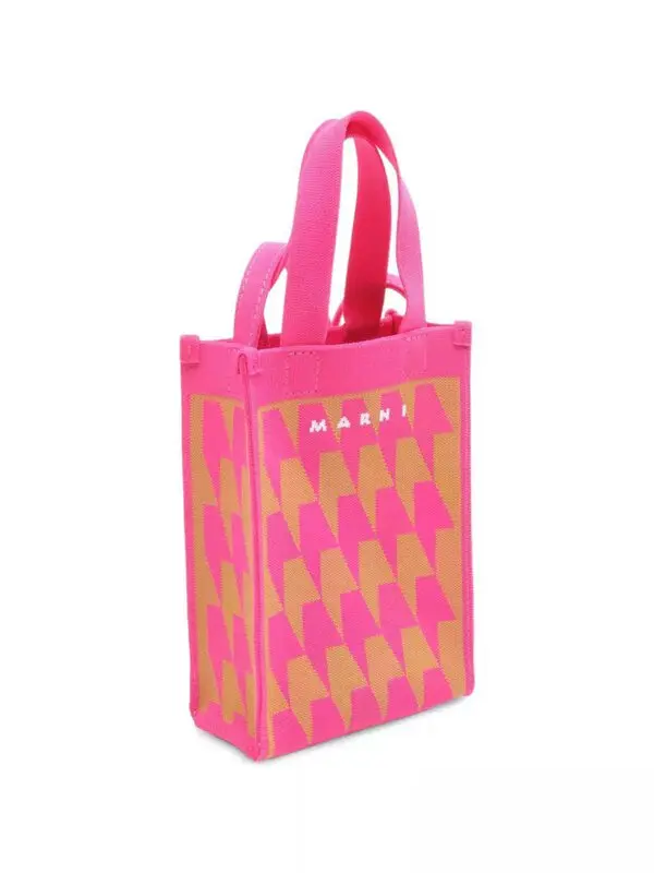 Marni Nano Houndstooth Crossbody Bag