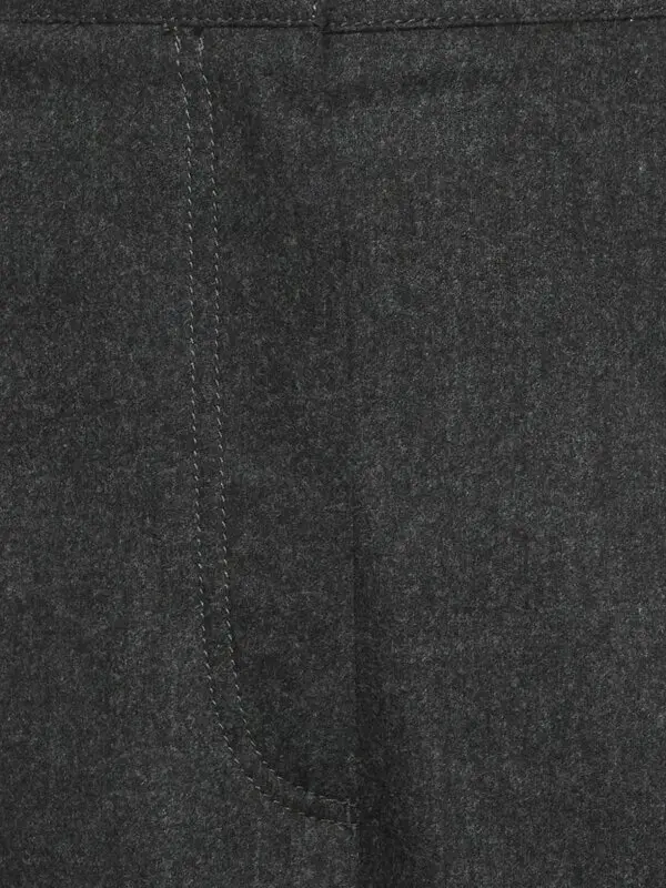 Giorgio Armani Wool Blend Barrel Trousers