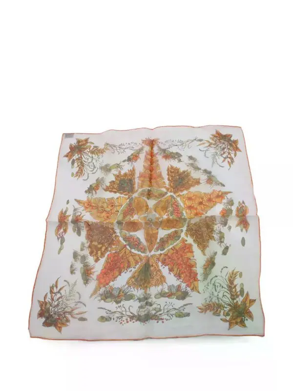 Hermès 2010s Pythagore Scarf - White
