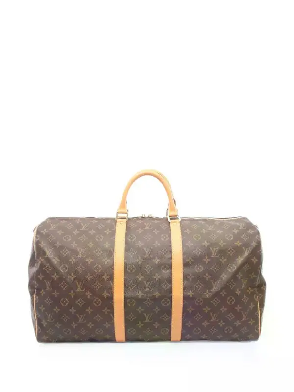 LOUIS VUITTON 2001 55 Monogram Keepall Boston Bag