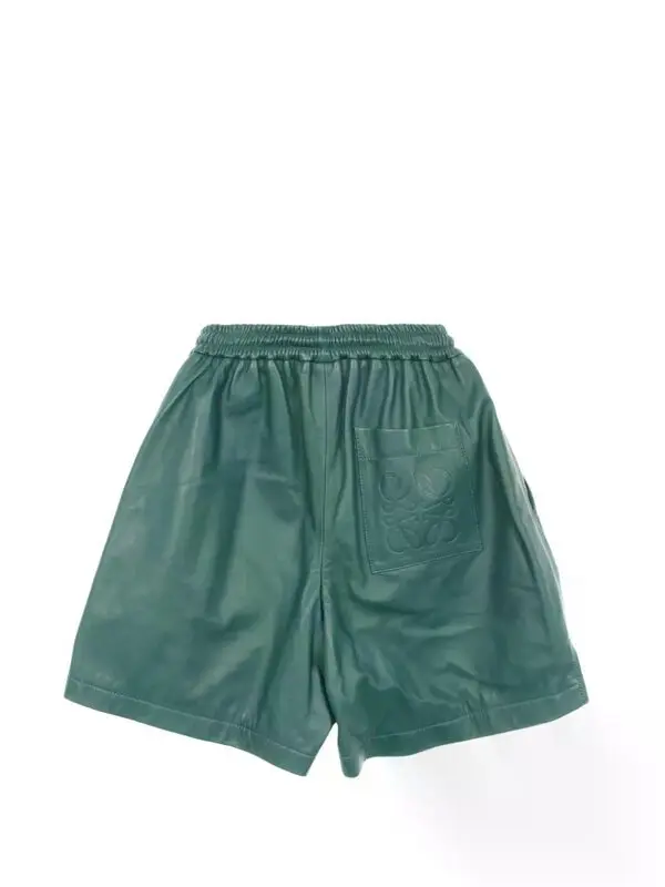 Loewe Anagram Motif Leather Shorts