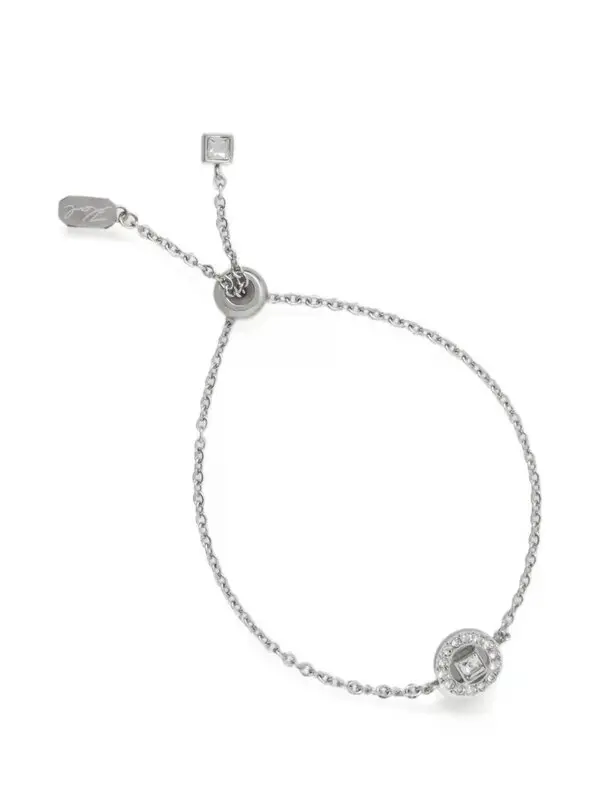Karl Lagerfeld Crystal Embellished Chain Bracelet - Silver